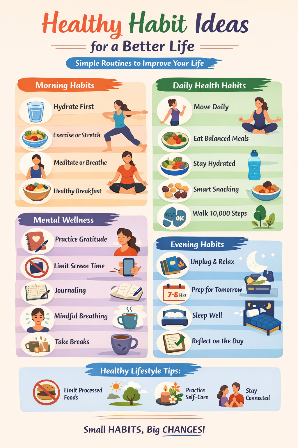 Healthy Habit Ideas for a Better Life – Fitfreshdaily